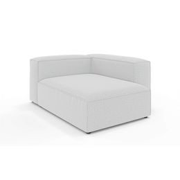Ottomane OTTO HOME, B:130cm H:72cm T:160cm, grau, 100% Polyester, Sofas, "XL HAILY links/rechts bestellbar, extra tief, Maße B/T/H: 130/160/72cm",