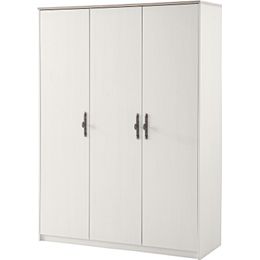 Kleiderschrank Home Affaire, B:138cm H:193cm T:51cm, wei&szlig;, FSC-zertifizierter Holzwerkstoff, Kinderzimmer, Schr&auml;nke, "LiLLE, Dreht&uuml;renschrank im