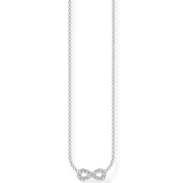 Thomas Sabo Damen Kette mit Anhänger "Infinity/Unendlichkeitsschleife", 45, Silber 925 (Sterlingsilber), bunt, Silber 925 (Sterlingsilber),