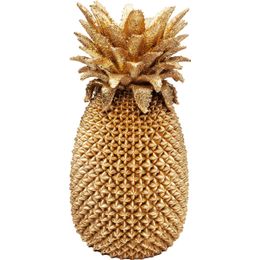 Dekovase KARE DESIGN, B:23,5cm H:50cm T:23,5cm, gold, Vasen, "Deko Vase Pineapple 50cm"