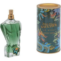 Herren Eau de Parfum "Jean Paul Gaultier Le Beau Paradise", 125ml, transparent, Jean Paul Gaultier, Parfüms, mit grün-holzigen Noten.