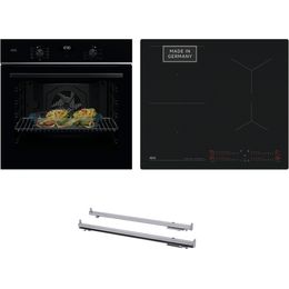 AEG Backofen-Set "HH24BSISML", schwarz, Herdsets, SaphirMatt-4x Kratzresistentere Oberfläche, Bridgefunktion, Vollauszug