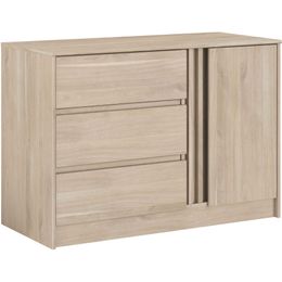 Kombikommode Parisot, B:110cm H:77cm T:50cm, braun, Spanplatte, Schlafzimmer, Sideboards, "Parisot, Escale 5"