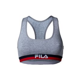 Fila Damen Bustier "Bustier 1er Pack", Gr. S, grau, Obermaterial: 95% Baumwolle CO. 5% Elasthan EL., BHs