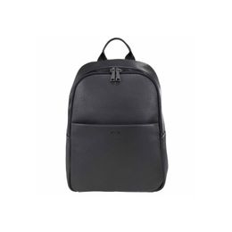 JOOP! JOOP Herren Schultertasche "Rucksack", schwarz, Obermaterial: 100% Rindsleder Leather cow. Futter: 100% Polyester PES., Taschen