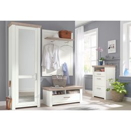 Garderoben-Set, beige, SET ONE BY Musterring, Flur, Kastenm&ouml;bel-Sets, "york", im Landhaus Stil
