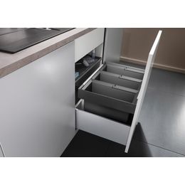 M&uuml;lltrennsystem Blanco, B:40cm H:37cm T:56cm, schwarz, Kunststoff, K&uuml;che, M&uuml;lleimer, "Flexon II 60/3", Kunststoff, Stahlblech, 600 mm Untermass