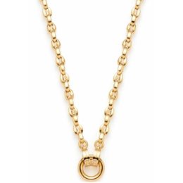 Leonardo Damen Charm-Kette "Halskette Romea Clip&Mix", 50, Edelstahl, L: 50 B: 6mm, gold, Edelstahl, B:6mm, Halsketten