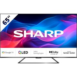 Sharp QLED-Fernseher "4T-C65GRx", 65 ′′, schwarz, Fernseher