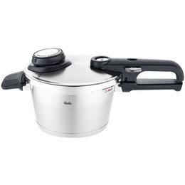 Fissler Schnellkochtopf "Vitavit premium Schnellkochtopf", Ø 18cm, silber, Töpfe, Verriegelungsanzeige, Einstellbares Abdampfen, Einstellbare