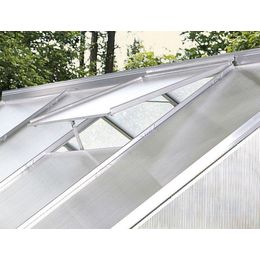Fenster Vitavia, grau, Aluminium, Fenster, "Geeignet f&uuml;r: Calypso", Gew&auml;chshaus-Fensterrahmen aus Aluminium, ohne Fensterscheibe