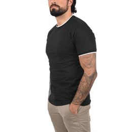 !Solid SOLID Herren Rundhalsshirt "Rundhalsshirt SDSaul", schwarz, Gr. L, Obermaterial: 70% Baumwolle CO. 30% Polyester PES., Shirts