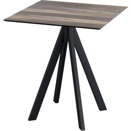 Klapptisch Essentials, B:70cm H:73,2cm T:70cm, schwarz, Stahl/HPL Tischplatte, Garten, Tische, "Infinity", in verschiedenen Ausführungen