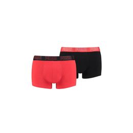 Puma Herren Boxershorts "Boxershort 2er Pack", Gr. S, rot, Obermaterial: 95% Baumwolle CO. 5% Elasthan EL., Unterhosen
