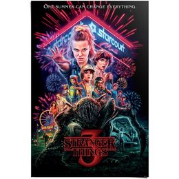 Poster Reinders, B:61cm H:91,5cm, bunt, Papier, K&uuml;che, Bilder, "Poster Stranger Things Summer of 85 - Netflix - Mike - Eleven"