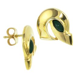OSTSEE-SCHMUCK Damen Paar Ohrstecker "OSTSEE-SCHMUCK Ohrstecker Caya Ohrstecker Caya", 13 x 16mm, Gelbgold 333, gelb, Gelbgold 333, Ohrringe