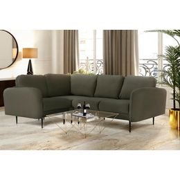 Ecksofa Home Affaire, B:228cm H:81cm T:166cm, grau, Korpus/Basismaterial: 100% Polyester. Sitzfläche: 100% Polyester, Wohnzimmer, Sofas, "Skidi