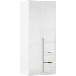Drehtürenschrank Rauch, B:91cm H:210cm T:54cm, weiß, Holzwerkstoff, Schränke, "Kleiderschrank Schrank Garderobe AGORDO mit Dekor- oder