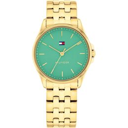 Tommy Hilfiger Damen Quarzuhr "JADE", gold, Armbanduhren, Armbanduhr, Damenuhr, Edelstahlarmband, analog