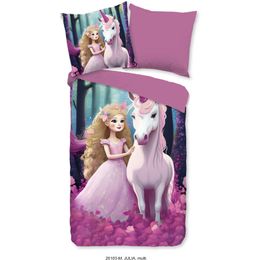 Kinderbettw&auml;sche, bunt, PURE LUXURY COLLECTION, Microfaser, Obermaterial: 100% Polyester, Bettw&auml;sche, "Julia", Mikrofaser, 135x200, Rei&szlig;verschluss,