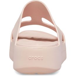 Crocs Damen Badepantolette "Getaway Platform H-Strap", Gr. 41, beige, Croslite , Schuhe, Sommerschuh, Schlappen, Badeschuh, Poolslides, weiche