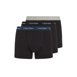 Herren Boxershorts "BOXER BRIEF 3PK", Calvin Klein Underwear, Gr. L, schwarz, Jersey, Obermaterial: 95% Baumwolle, 5% Elasthan, Unterhosen, mit