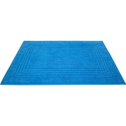 Badematte Dyckhoff, H:3mm, blau, Baumwolle, Badematten, "Siena", 2er Set