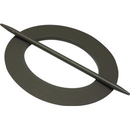 Dekoklammer Gardinia, braun, Kunststoff, Gardinenbefestigungen, "Dekoring Oval, Kunststoff", zum Drapieren
