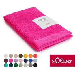 G&auml;stehandtuch s.Oliver, B:30cm L:50cm, pink, Walkfrottier, Baumwolle, Handt&uuml;cher, "s.Oliver, Premium Qualit&auml;t, 600 gr/m&sup2;, auch als Sets erh&auml;ltlich",