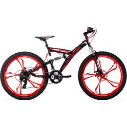 KS-Cycling KS CYCLING Mountainbike "Topspin", 51cm, 26 Zoll (66,04cm), schwarz, Fahrräder, für Herren, Kettenschaltung