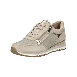 Marco Tozzi Damen Sneaker "Marco Tozzi Sneaker Lederimitat/Textil", Gr. 38, beige, Lederimitat, Textil, Schuhe