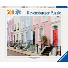 Ravensburger Kinder Puzzle "Bunte Stadthäuser in London", bunt, B:49cm H:36cm, Puzzles, Made in Germany