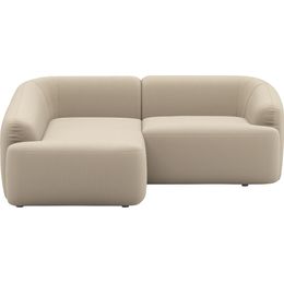 Ecksofa Inosign, B:216cm H:81cm T:196cm, grau, 95% Polyester, 5% Polyamid, Wohnzimmer, Sofas, "Nergal, kompakte Stellmaße, Breite 216cm, organisches