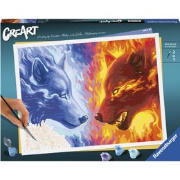 Ravensburger Kinder Malen nach Zahlen "CreArt, Fire & Ice", rot, B:40cm H:30cm, Malvorlagen, Made in Europe