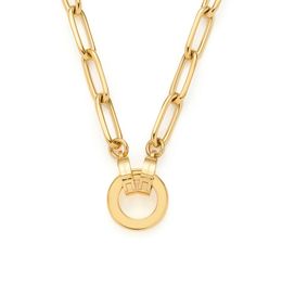 Leonardo Damen Charm-Kette "Estrella Clip&Mix", 45, Edelstahl, L: 46,5 B: 5mm, gold, Edelstahl, B:5mm, Halsketten