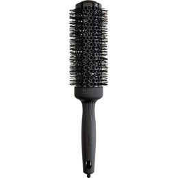 Olivia Garden Damen Rundbürste "EXPERT BLOWOUT SPEED Wavy Bristles Black Label", Durchmesser x Breite x L: Ø 45mm x 6,5cm x 28cm, schwarz, Aluminium,