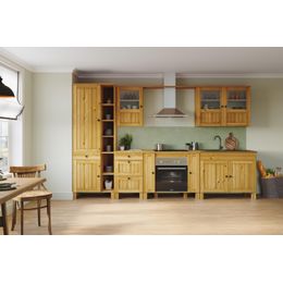 Anrichte Home Affaire, B:125cm H:85cm T:38cm, beige, FSC-zertifiziertes Massivholz, K&uuml;che, Sideboards, "Alby2", Mit 3 T&uuml;ren, 3 Schubk&auml;sten und