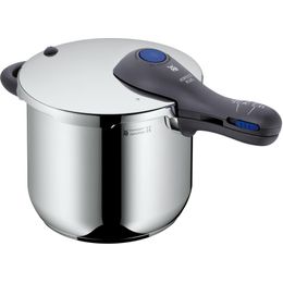WMF Schnellkochtopf "Perfect Plus", 6,5 l + Ø 22cm + Höhe 18,5cm, blau, Töpfe, Dampfkochtopf mit abnehmbarem Deckelgriff, Induktion