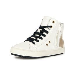 Geox Mädchen Sneaker "Geox Sneaker Lederimitat/Textil", Gr. 24, beige, Lederimitat, Textil, Schuhe