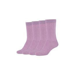 s.Oliver Damen Kurzsocken "Kurzsocken 4er Pack", Gr. 39, lila, 75% Viskose, 23% Polyester, 2% Elasthan, gl&auml;nzend, Socken