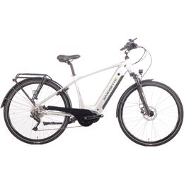 SAXONETTE E-Bike "Quantum Sport Diamand", 48cm, 28 Zoll (71,12cm), silber, Elektrofahrräder, Pedelec, Elektrofahrrad für Damen u. Herren