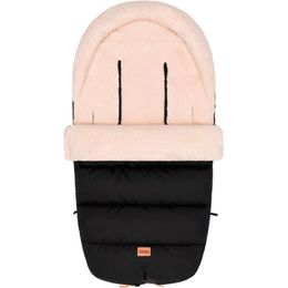 fillikid Kinder Fu&szlig;sack "Atlas, Winterfu&szlig;sack", schwarz, Polyester, Fu&szlig;s&auml;cke, mit Teddy-Pl&uuml;sch