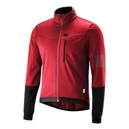 Gonso Herren Fahrradjacke "Valaff", rot, Gr. S, 100% Polyester, Jacken, Herren Softshell-Jacke, Windjacke atmungsaktiv und wasserabweisend