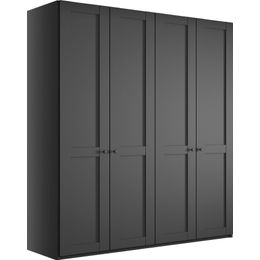 Dreht&uuml;renschrank Wiemann, B:197,3cm H:216cm T:58cm, grau, Holzwerkstoff, Schr&auml;nke, "G&ouml;teborg, Kleiderschrank, Schrank, W&auml;scheschrank", inkl.