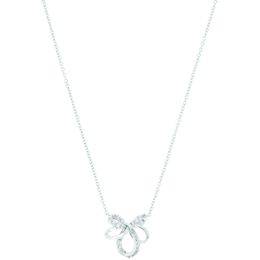 Amor Damen Kette mit Anh&auml;nger "Schleife", Silber 925 (Sterlingsilber), L: 45 B: 1,3mm, bunt, Silber 925 (Sterlingsilber), B:1,3mm, Halsketten, mit
