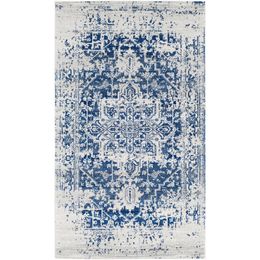 Teppich LIVABLISS, B:80cm H:12mm L:150cm, blau, Kunstfaser, Wohnzimmer, Teppiche, "SYRACUSA", Vintage Orientteppich, Kurzflor Boho Wohnzimmerteppich,