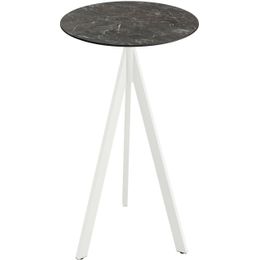 Klapptisch Essentials, B:70cm H:110cm T:70cm, wei&szlig;, Pulverbeschichteter Stahl + HPL Tischplatte, Garten, Tische, "Infinity", in verschiedenen