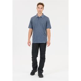 WHISTLER Herren Langarm-Poloshirt "Vale", blau, Gr. 5XL, unifarben, 97% Polyester, 3% Elasthan, Shirts, Aus leichtgewichtigem Material