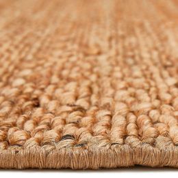 Teppich ANDIAMO, B:65cm H:10mm L:130cm, beige, Obermaterial: 80% Jute, 20% Baumwolle, Wohnzimmer, Teppiche, "Manaus", Jute-Teppich, handweb,