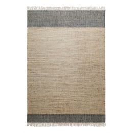 Teppich GREEN LOOOP, B:130cm H:4mm L:190cm, braun, Jute, Wohnzimmer, Teppiche, "Viktor GL-82303", Naturfaser Teppich aus 80% Jute 20% Baumwolle, mit